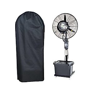 WINCOVER Misting Fan Cover 420D Industrial Fan Dust Cover Waterproof Cooling Fan Cover Stand Fans Protection for Outdoor Pedestal Misting Fan