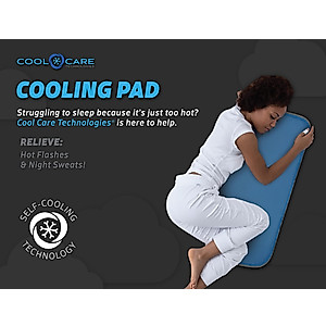 Cool Care Technologies Cooling Pad for Bed - Pressure Activated Gel Cooling Mattress Pad Provides Instant Cool Relief for 1 to 3 Hours- Place Cool Mat on Your Bed