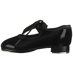 Capezio girls Jr. Tyette Tap Shoe, Black Patent, 9.5 W US Toddler