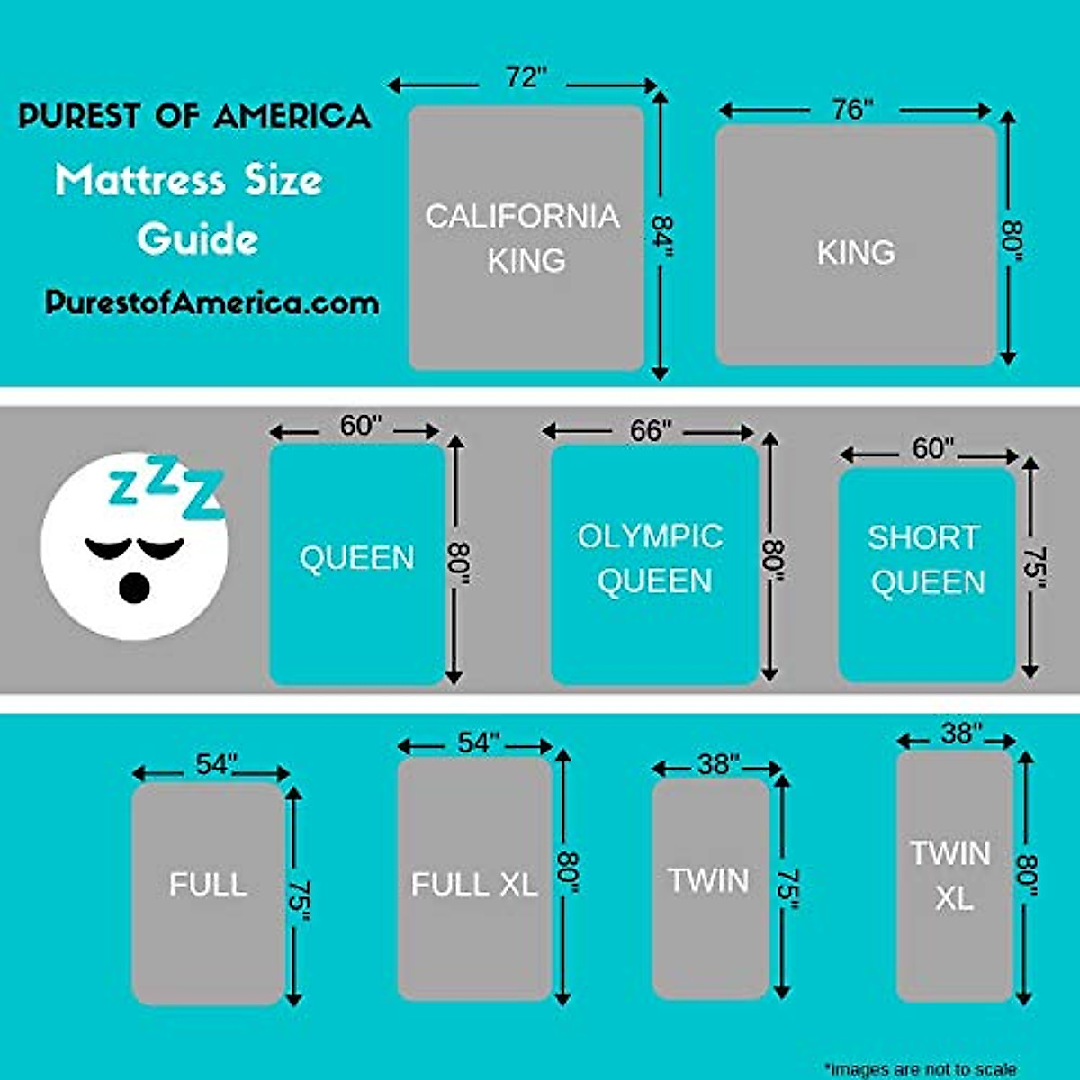 8 Inch Cal King Size Flipable Double Sided Memory Foam & High Density Foam Mattress