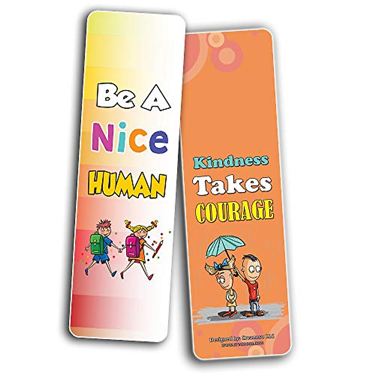Creanoso Motivational Encouragement Bookmarks for Kids (60-Pack) – Six Assorted Quality Bookmarks Bulk Set – Awesome Bookmarks Giveaways – Stocking Stuffers Gift Ideas – Page Clips