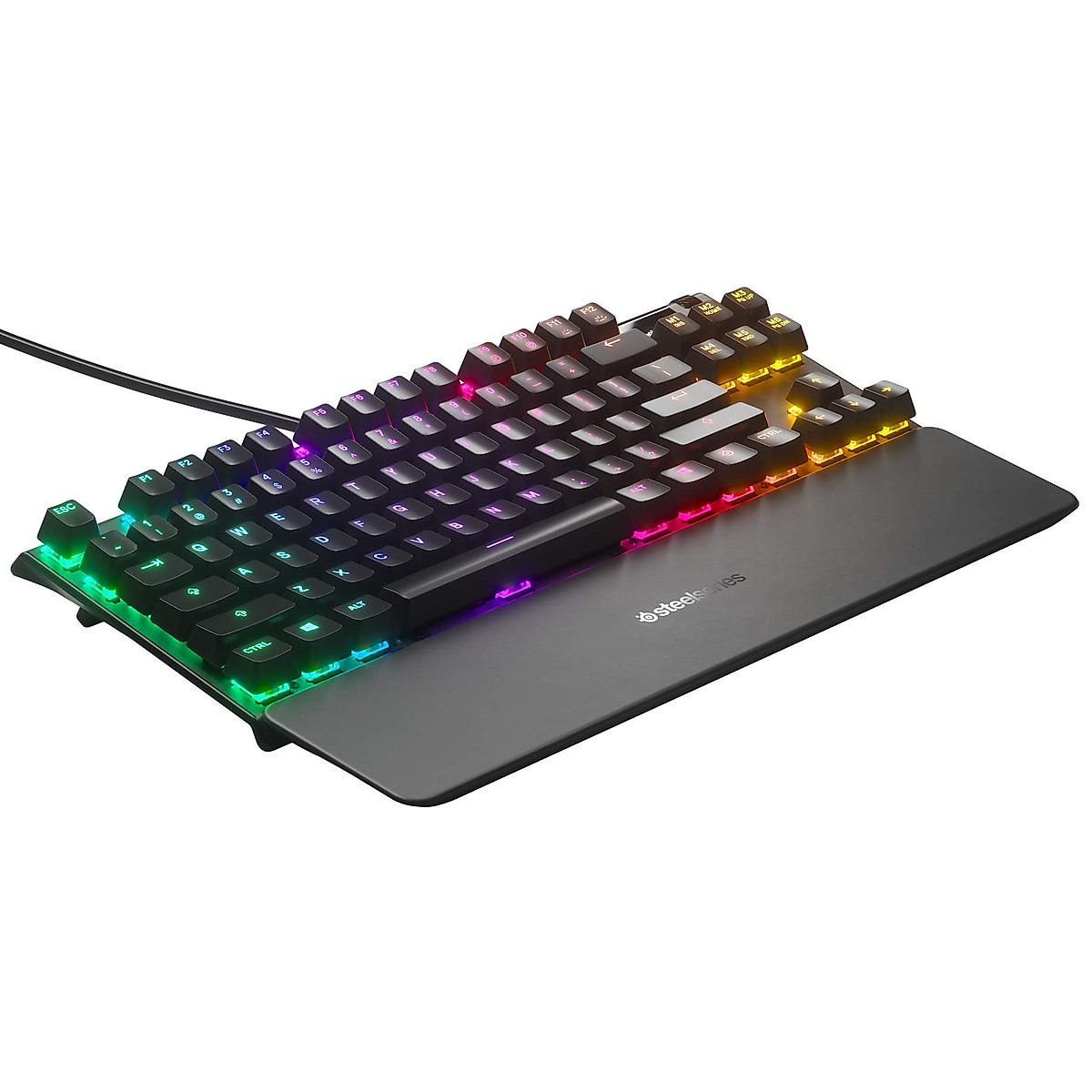 SteelSeries Apex 7 TKL - Mechanical Gaming Keyboard - OLED Display - Brown Switches - American (QWERTY) Layout