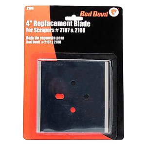 Red Devil 2109 Floor, Scraper, Replacement Blade, Black