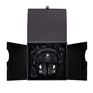 2CANZ Over-Ear Professional Wired DJ Headphones - 50mm Neodymium Drivers, Closed Back, Plush Comfrasoft Ear Cushions, 8-Way Adjustable Earpads, Foldable, and Joint Listening