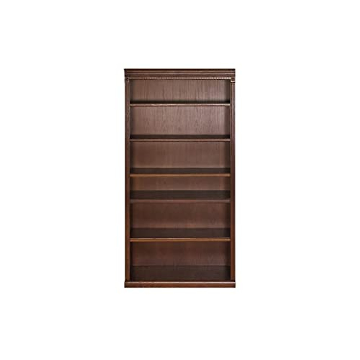 Martin Furniture Huntington Oxford 72" Wood Bookcase, Storage Cabinet, Office Shelves, Brown (HO3672/B)