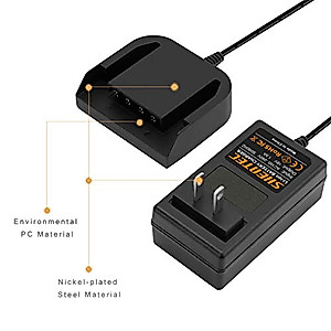 Shentec 18V Lithium Battery Charger Compatible with RIDGID R840085 AC840089 AC840085 R840083 R840086 R840087 R840089 R86092 AC840086 Slide-in Style Battery (Not for Ni-MH/Ni-Cd Battery)