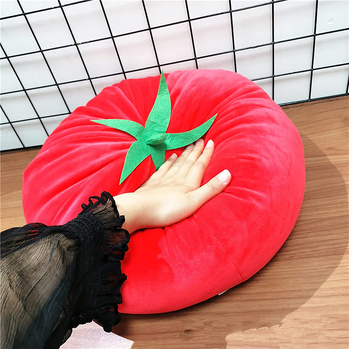 REXCHI Simulation Delicious Tomato Pillow Soft Cute Plush Cushion Office Home Decoration Birthday Gift