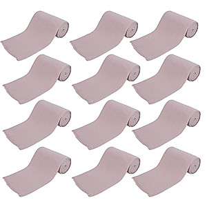 12 PCS Elastic Bandage Wrap,Bandage Compression Elastic Wound Dressing Comfortable for Sports Injury Emergency Aid Tool(7.5cm x 4.5m)