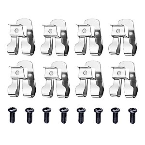 8PCS Belt Clip for Ryobi, Belt Hook with Screw for Ryobi and Ridgid 18 Volt Tools 633586002, 304 Stainless Steel Tool Belt Clip,Replacement Drill Belt Clip Hook for Ryobi Makita Dewalt