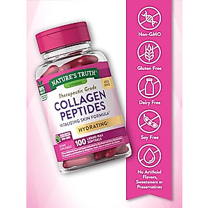 Nature's Truth Collagen Beauty Supplement | 100 Liquid Max Softgels | Non-GMO & Gluten Free Pills | Hydrating Formula