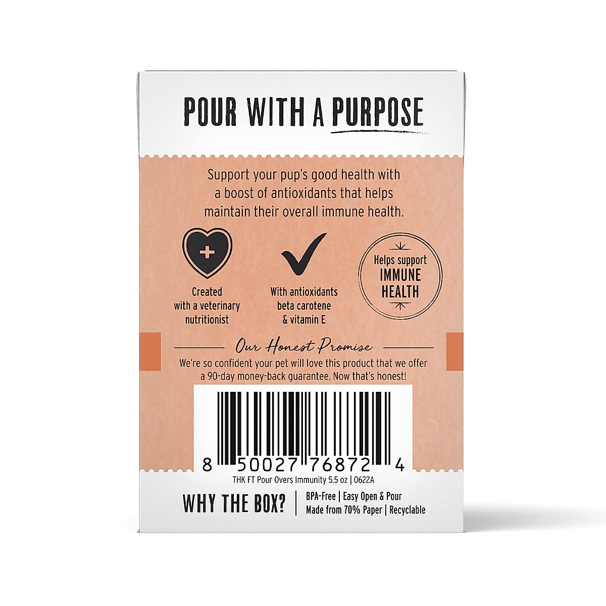 The Honest Kitchen Functional Pour Overs: Immune Support - Beef Stew Dog Food Topper, 5.5 oz x12
