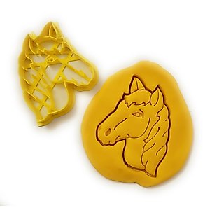 T3D Cookie Cutters Horse Head Cookie Cutter, Suitable for Cakes Biscuit and Fondant Cookie Mold for Homemade Treats