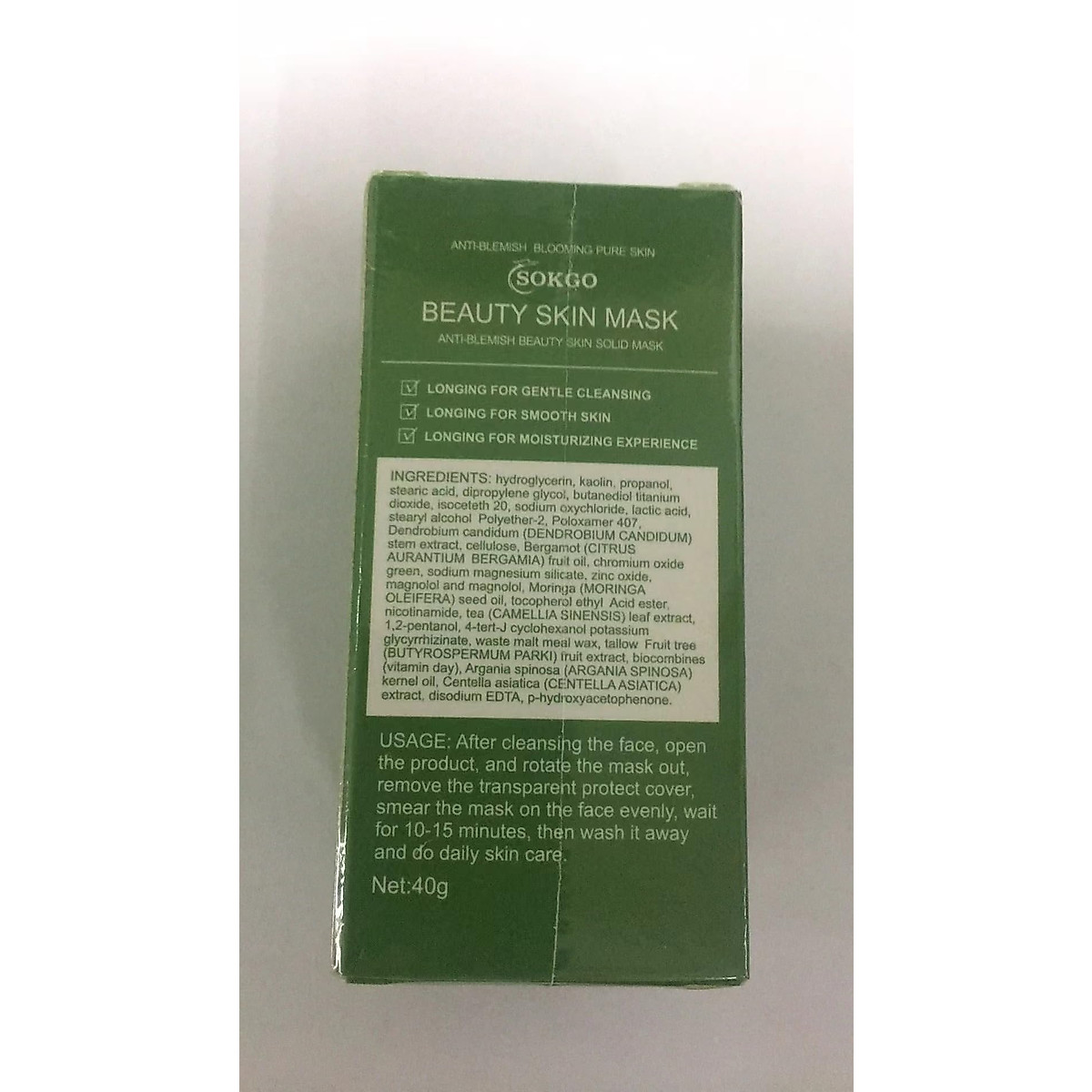 Carlos-CCC Green Tea Purifying Clay Face Mask, Face Moisturizes Oil Control Blackhead Remover Deep Clean Pore Purifying Clay Stick Deep Cleansing Mask, for All Skin Men Women (1PCS Green Tea)