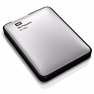 WD 2TB Silver My Passport for Mac Portable External Hard Drive - USB 3.0 - WDBZYL0020BSL-NESN