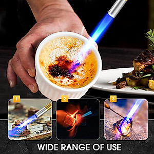 Propane Torch Head High Intensity MAPP Gas Torch Kit MAP Pro Trigger Start Torch Head for Propane MAPP MAP/PRO Tank Welding Soldering Stripping Paint Searing Steak