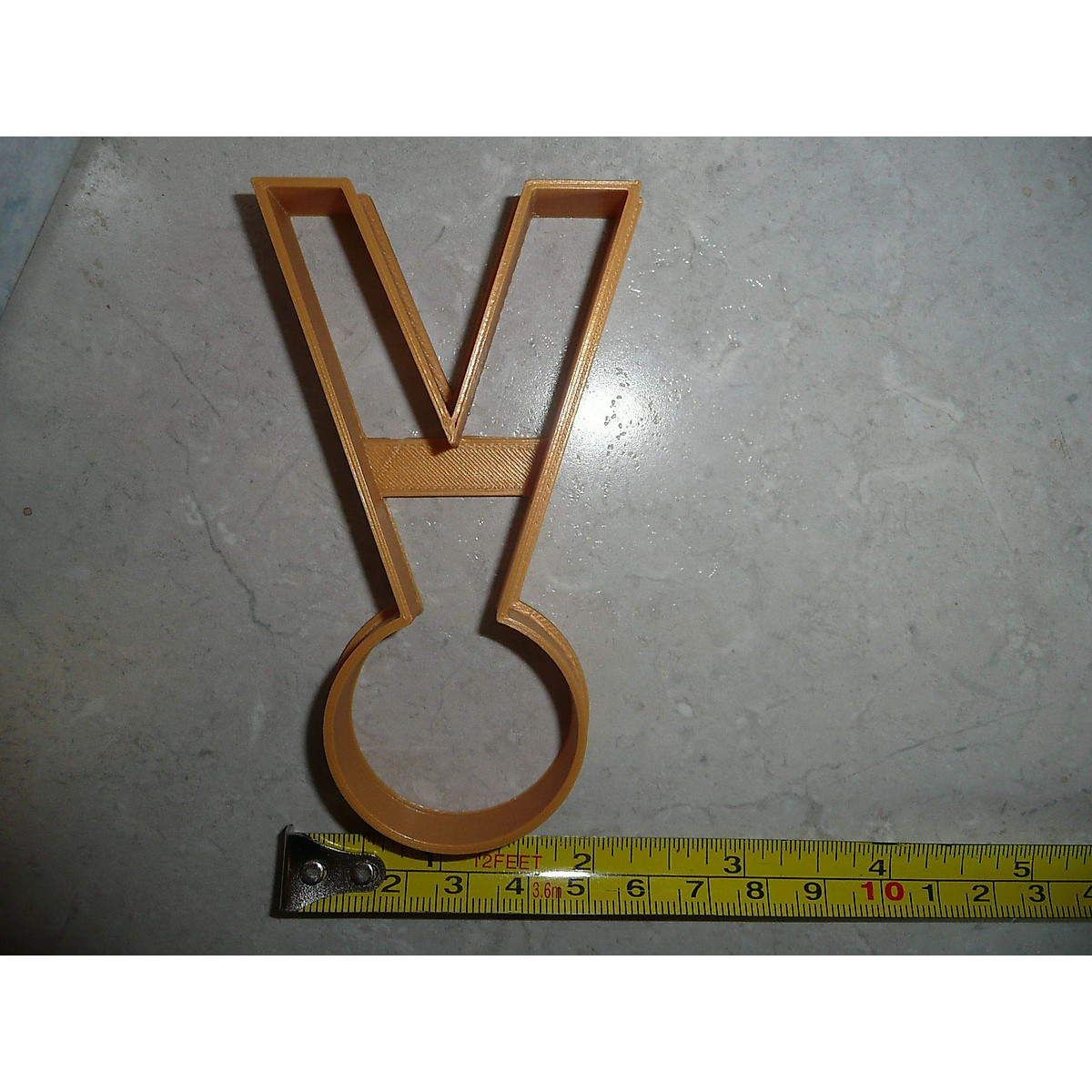 RUNNER MEDAL RUNNING AWARD RIBBON HALF MARATHON 5K 10K 15K ATHLETE COOKIE CUTTER MADE IN USA PR2893