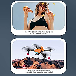 ZZKHGo Mini Drone with 1080P Dual HD Camera - Foldable Drone with Camera for Adults, Remote Control Small Drones Toys Gifts for Boys Girls, One Key Start, Altitude Hold, Headless Mode