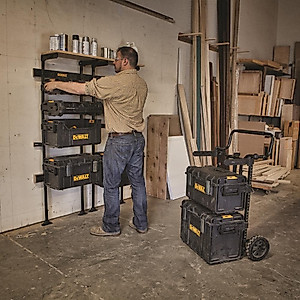 DEWALT Tool Box Storage Rack, Tough System, 440 lb Capacity, Garage Storage System (DWST08260)