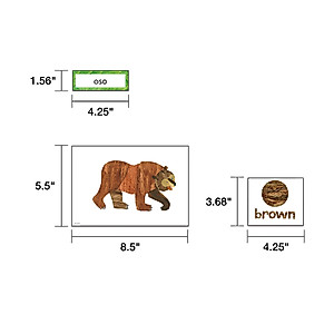 World of Eric Carle Spanish Flash Cards for Ages 3+, Bilingual English and Spanish Flash Cards for Kids with Color word Cards, Preschool and Kindergarten Spanish Flash Cards