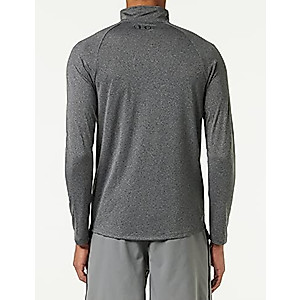 Under Armour Men's Tech 2.0 1/2 Zip-Up Long Sleeve T-Shirt , Carbon Heather (090)/Charcoal , 3X-Large Tall