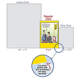 NobleWorks - 1 Hilarious Greeting Card for Birthday - Funny Birthday Cartoon, Comic Notecard - Bus Stop 8353