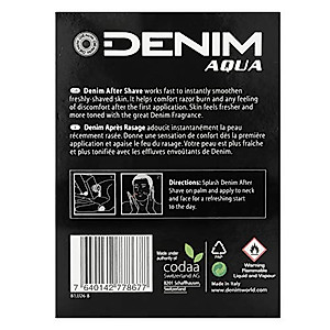 Denim Aqua After Shave Lotion 100 ml / 3.4 fl oz