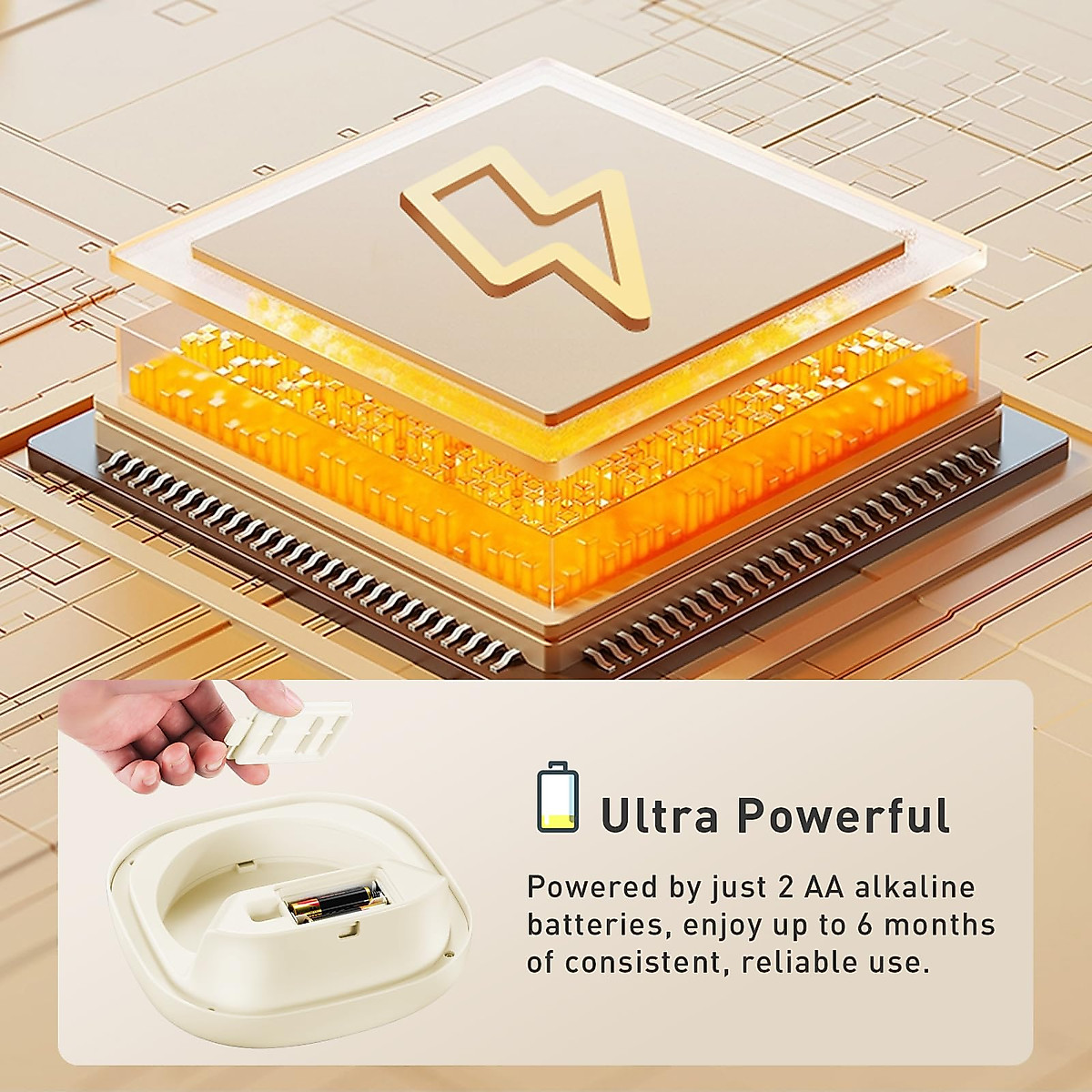 EKO Vintage Automatic Trash Can, 9L / 2.8 Gal Small Motion Sensor Bathroom Trash Can with Lid, Soft Square Wastebasket Touchless Garbage Can, Vanilla Stainless