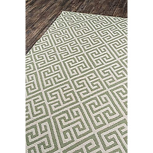 Madcap Cottage Palm Beach Brazilian Avenue Area, Indoor Outdoor Rug, 3'6" X 5'6", Green