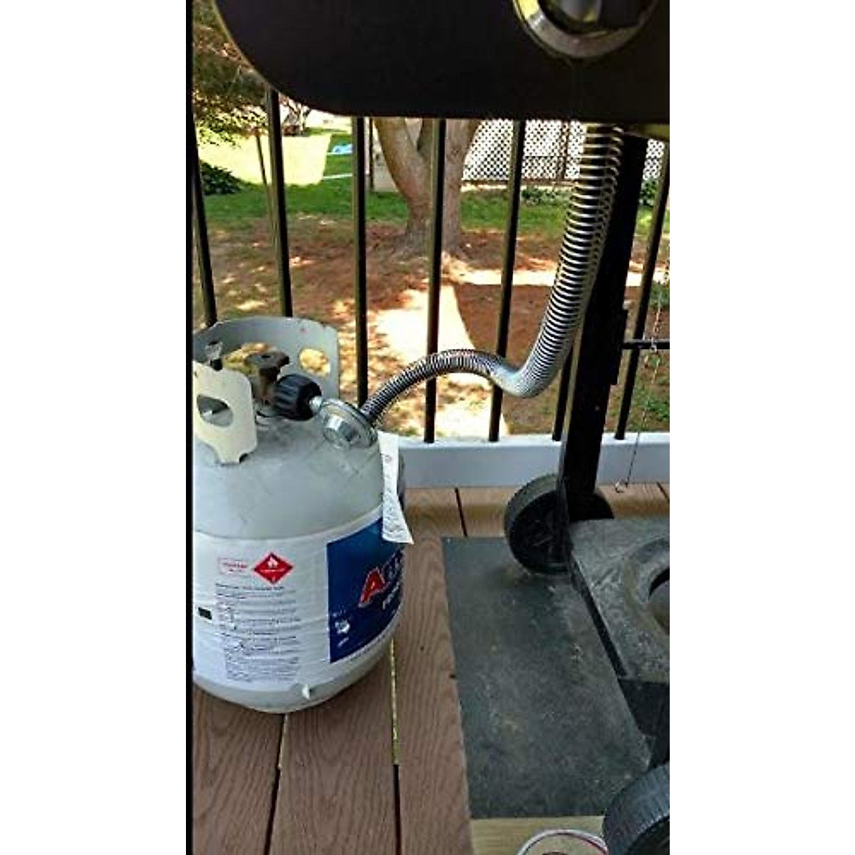 FryOilSaver Co, B90C, Propane Hose Safety Guard for BBQ Gas Grill, Grill Regulator Hose Guard, Reduces Punctures, Kinking and Burning, 26 inches Long