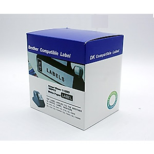 IDIK Replacement Labels Compatible with Brother DK-1209 Small Address Labels 29mm x 62mm x 800pcs/roll Die-Cut Paper Labels, Packed in Individual Printed Retail Box with Permanent Cartridge