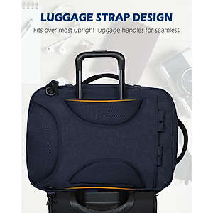 Hynes Eagle 44L Carry on Backpack Airline Approved Travel Backpack for Men Women Large Laptop Backpack 17 inch Nylon Backpack Overnight Weekender Bag Navy Blue