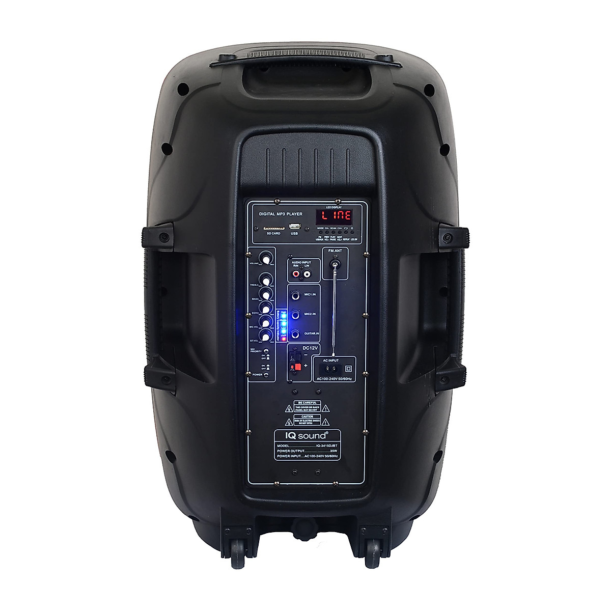 Supersonic IQ Sound Portable Bluetooth Speaker System - Red