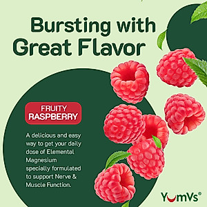 YUM-V'S Magnesium Citrate Gummies - 900mg Magnesium Citrate (102mg of Elemental Magnesium) Highly Absorbable Citrate, Supports Nerve, Enzyme & Muscle Function - 90 Count