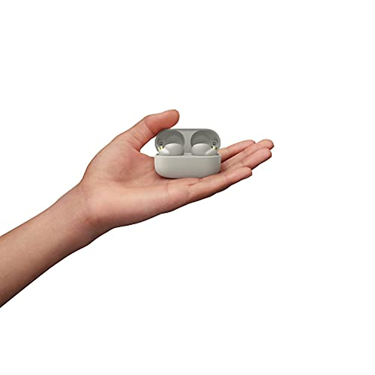 Sony Truly Wireless Noise Cancelling Headphone - Optimised for Alexa and Google Assistant - with Built-in mic for Calls - Bluetooth Connection - WF-1000XM4S.CE7 - Limited Edition - Silver/Gold