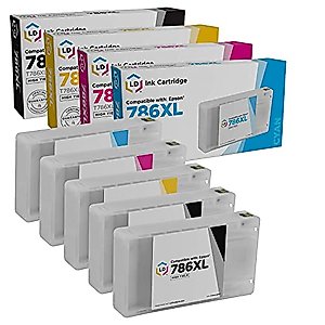 LD Products Remanufactured Replacements for Epson 786XL High Yield Ink Cartridges (2 T786XL120 Black, 1 T786XL220 Cyan, 1 T786XL320 Magenta, 1 T786XL420 Yellow, 5-Pack)