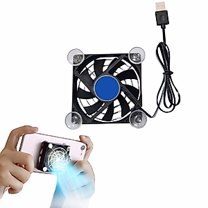 ZSooner 2 in 1 Portable Cell Phone Cooler Cooling Fan Radiator Stand Holder for iPhone, for Samsung-Galaxy, for HTC AC543, Tablet