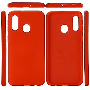 Case for Samsung Galaxy A40, Liquid Silicone Protective Phone Case for Samsung Galaxy A40, Slim Thin Soft Shockproof Cover for Samsung Galaxy A40 Silicone Case Red