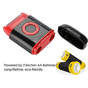 Electric Shaver, Ultra-thin Foil Pop-up Beard Trimmer AA Battery Power Shaving Razor for Men(Red)