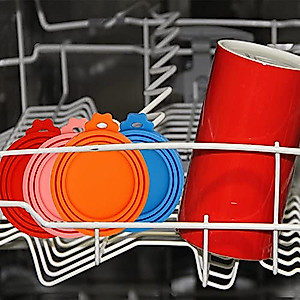 XYSMZM 8 Pcs Pet Can Covers, Food Can Lids for All Standard Size Dog Cat Cans.