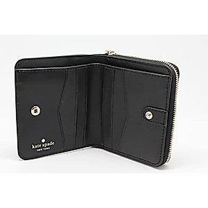 Kate Spade New York Small Zip Around Leather Wallet Black