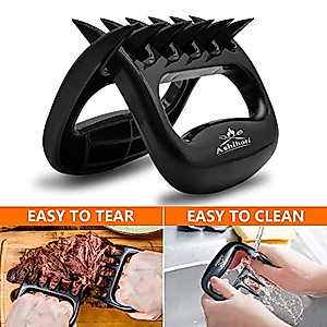 Grilling Accessories,BBQ Accessories with Silicone BBQ Gloves,Grill Mats,Grill mesh Mats,Food Grade Meat Claws, Digital Meat Thermometer, BBQ Grill Tools Set for Barbecue Roasting Baking