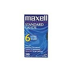 Maxell All-Purpose Standard Grade 6 Hour VHS Videotape Cassette