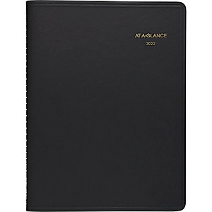 2022 Monthly Planner by AT-A-GLANCE, 9" x 11", Large, 15 Months, Black (7026005)