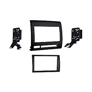 Metra 95-8214TB Double DIN Dash Kit for Toyota Tacoma 2005-2011 Vehicle (Black) & 70-1761 Radio Wiring Harness for Toyota 87-Up Power 4 Speaker