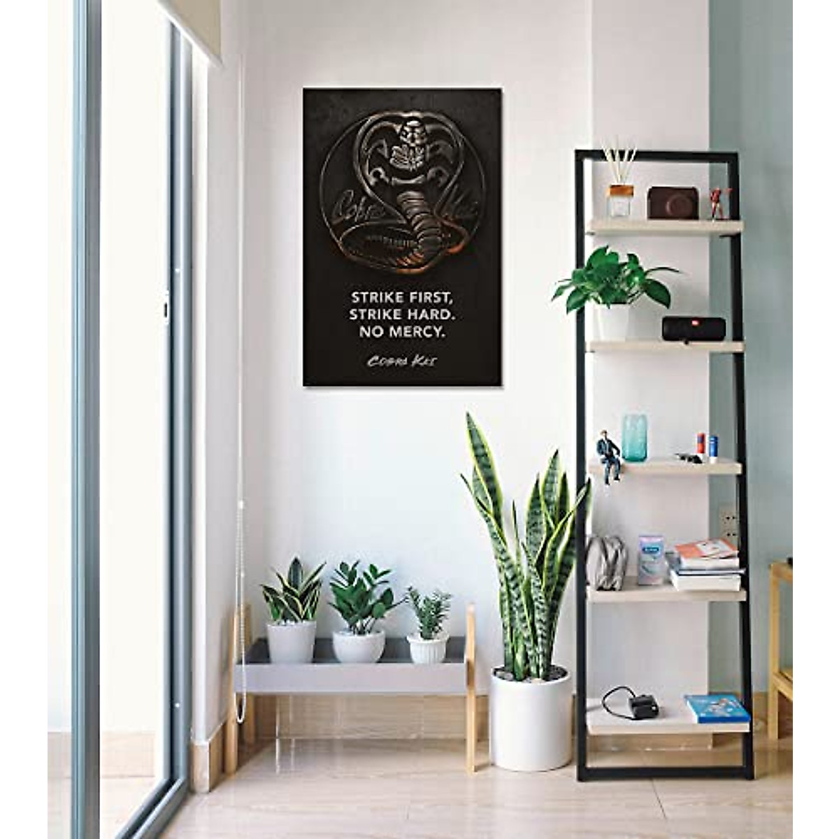 Cobra Kai - TV Show Poster (Cobra Emblem - Strike First, Strike Hard. NO MERCY) (Size: 24" x 36")