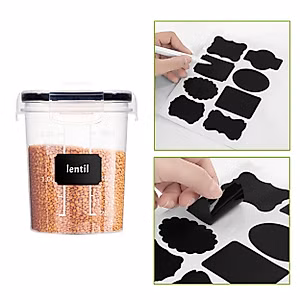 Utopia Kitchen Cereal Containers Storage - Liter Airtight Food Storage Containers & Cereal Dispenser For Pantry Organization And Storage (Clear, 2 Liter Pack of 4)