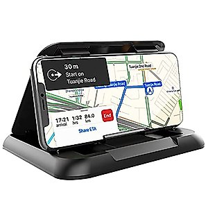Leaflai Silicone Car Dashboard Phone Holder Mount, Anti-Slip Car Phone Mount Silicone Car Pad,Non Slip Phone Pad for Car Compatible with iPhone 14 Samsung Galaxy Android Smartphone, GPS