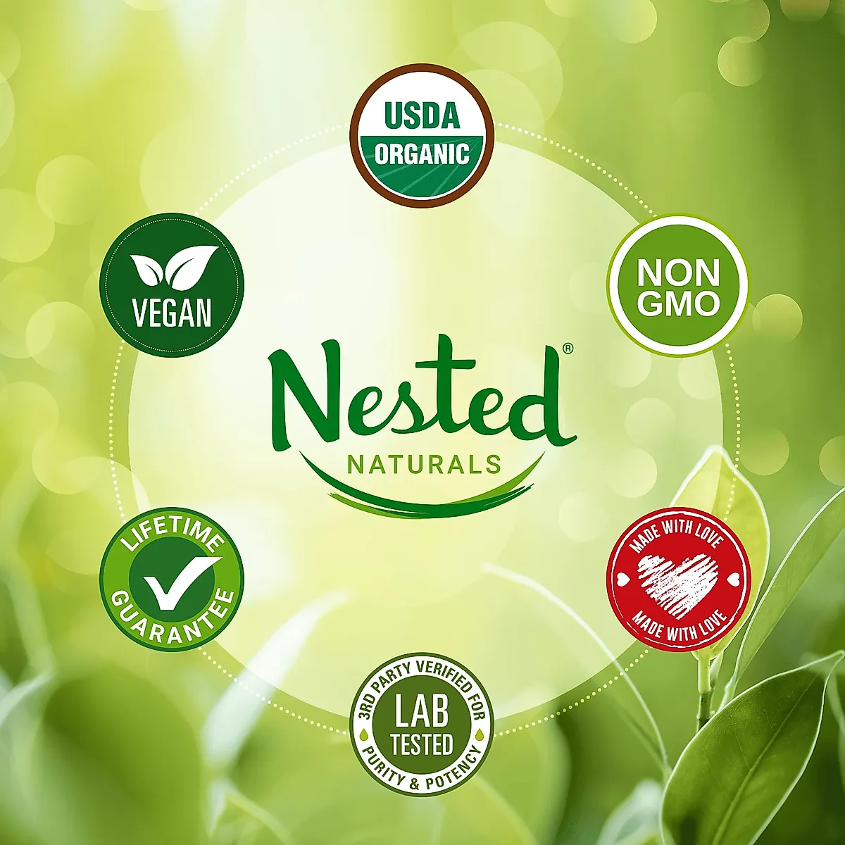 Nested Naturals – Vitamin D3+K2 | Supports a Healthy Immune System, Heart, & Strong Bones | 100% Vegan & Non GMO | 5000 IU Vitamin D3 from Lichen with 100 mcg Vitamin K2 MK-7-60 D3K2 Capsules