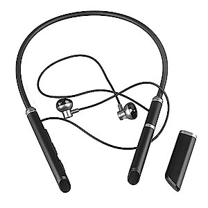 Tangxi Bluetooth5.3 Headphones, Noise Cancelling Strong Bass Stereo Neckband Bluetooth5.3 Headphones, Sweatproof Waterproof Wireless Sports Earbuds for Sports, Music, Conference