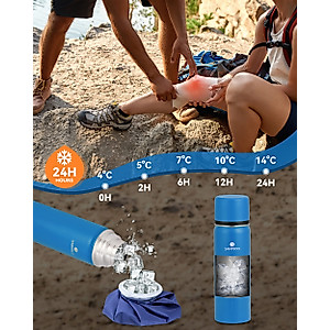 Classic Vacuum Insulated Wide Mouth Flask Bottle, BPA-Free 18/8 Stainless Steel Insulated Beverage Bottle for Cold & Hot Thermos, Keeps Liquid Hot 12hrs or Cold for Up to 24 Hours